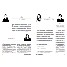 Thea Dorn, Julia Jentsch, Cosma Shiva Hagen, Margot Kässmann, Lily ...